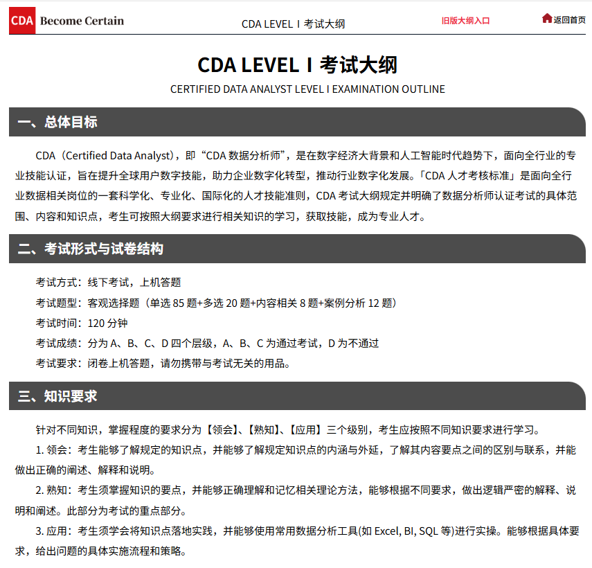【备考指南】CDA Level Ⅰ 最全备考攻略（含资料+视频） - CDA网校官网-CDA报名、CDA考试、CDA培训 - 150000+ 数据分析师推荐的学习平台！