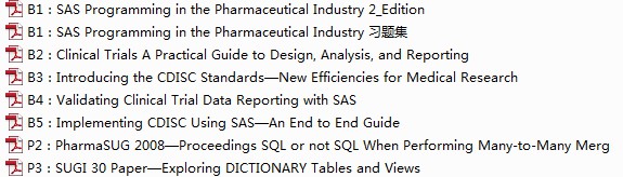 SAS Clinical Trials Programmer证书 复习资料全套 - 经管之家