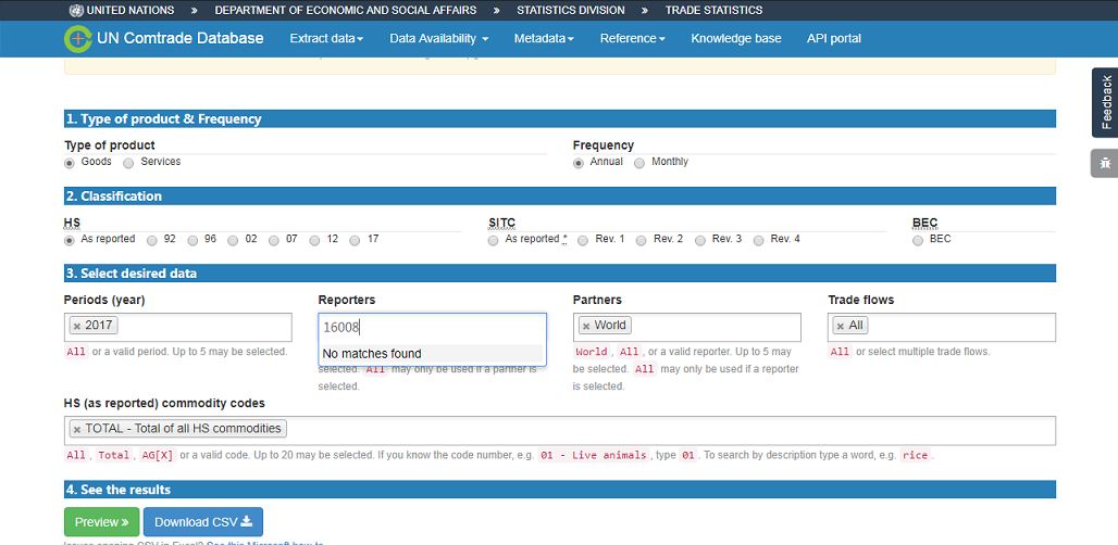 论如何用UN Comtrade下载指定分类下的世界出口总额（过程详解，含图） - 经管之家