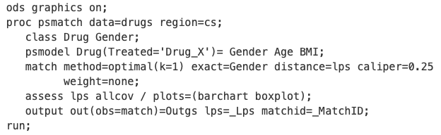 SAS proc psmatch 平衡治疗组和对照组两组人数差别比较大时的应用-Propensity score - 经管之家