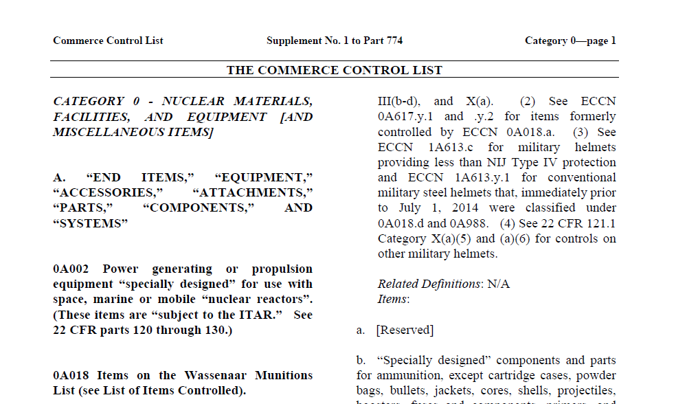 美国商务部工业与安全局商品贸易管控清单（CCL）（英文原版） - 经管之家