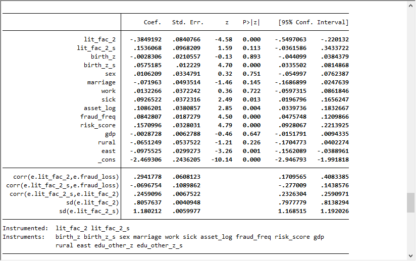 ivprobit回归结果与边际效应显著性差异较大 - Stata专版 - 经管之家