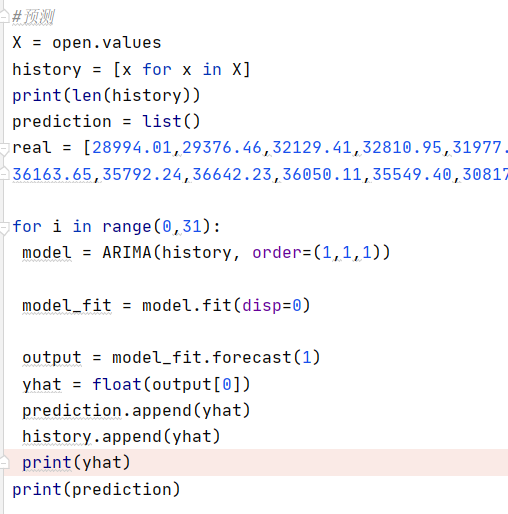 python时间序列 statsmodels.tsa.arima_model构建arima模型预测，为什么出来一条斜线 - python论坛 - 经管之家(原人大经济论坛)