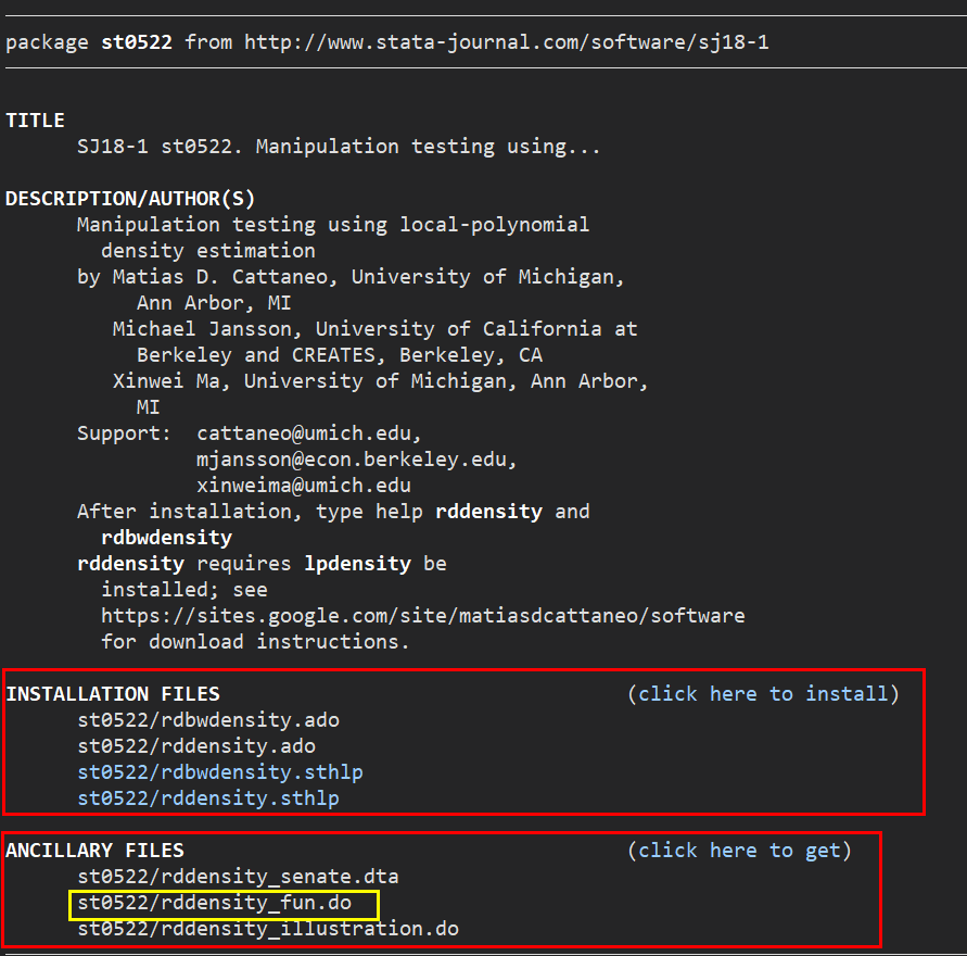 断点回归rddensity命令无法使用 - 第2页 - Stata专版 - 经管之家