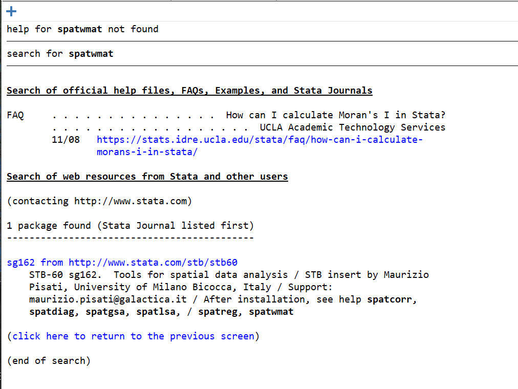 command spatwmat is unrecognized 解决办法 - Stata专版 - 经管之家
