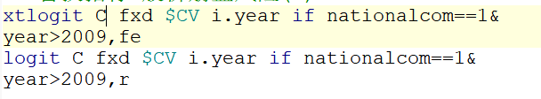 同一数据样本进行logit回归和xtlogit回归，样本量不一样 - Stata专版 - 经管之家