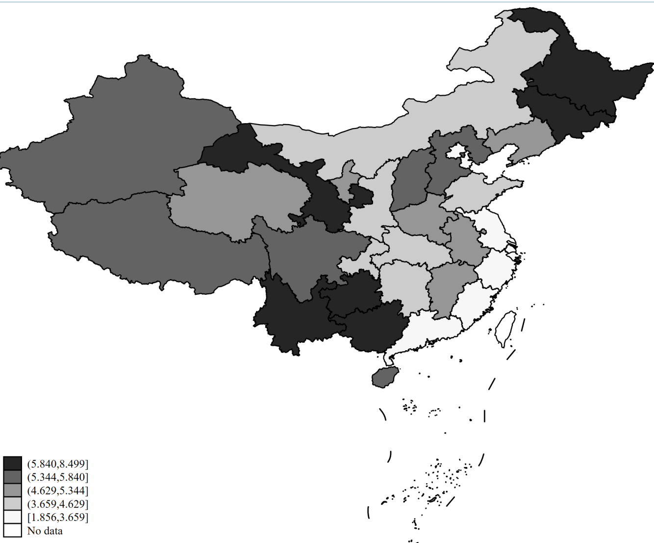 spmap作图时的图例 - Stata专版 - 经管之家