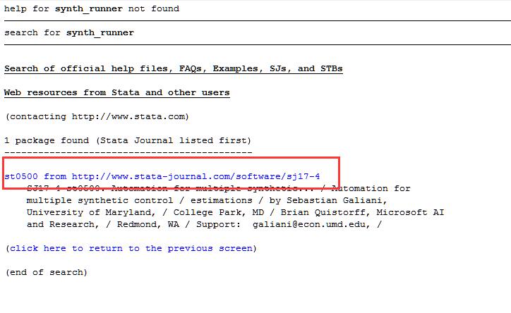 如何下载安装synth_runner，总是报错 - Stata专版 - 经管之家