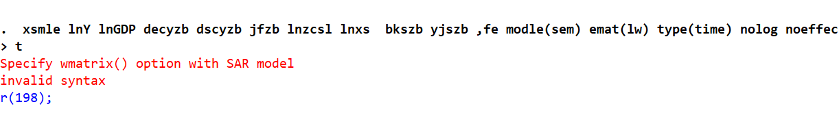 SEM模型和SDM模型做出来的结果显示是SAR模型 - Stata专版 - 经管之家